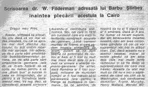 Scrisoarea-Testament a doctorului Wilhelm Filderman, conducătorul ...